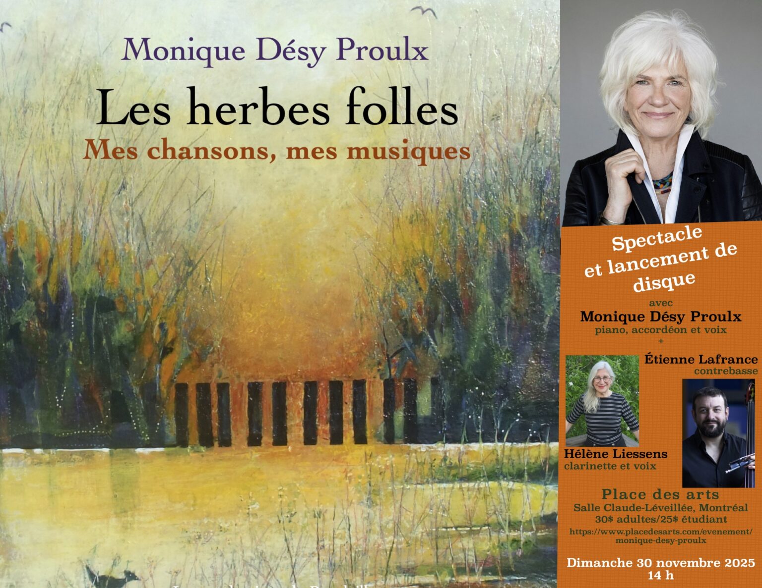 Concert et lancement de disque de Monique Désy Proulx - Centre Culturel ...